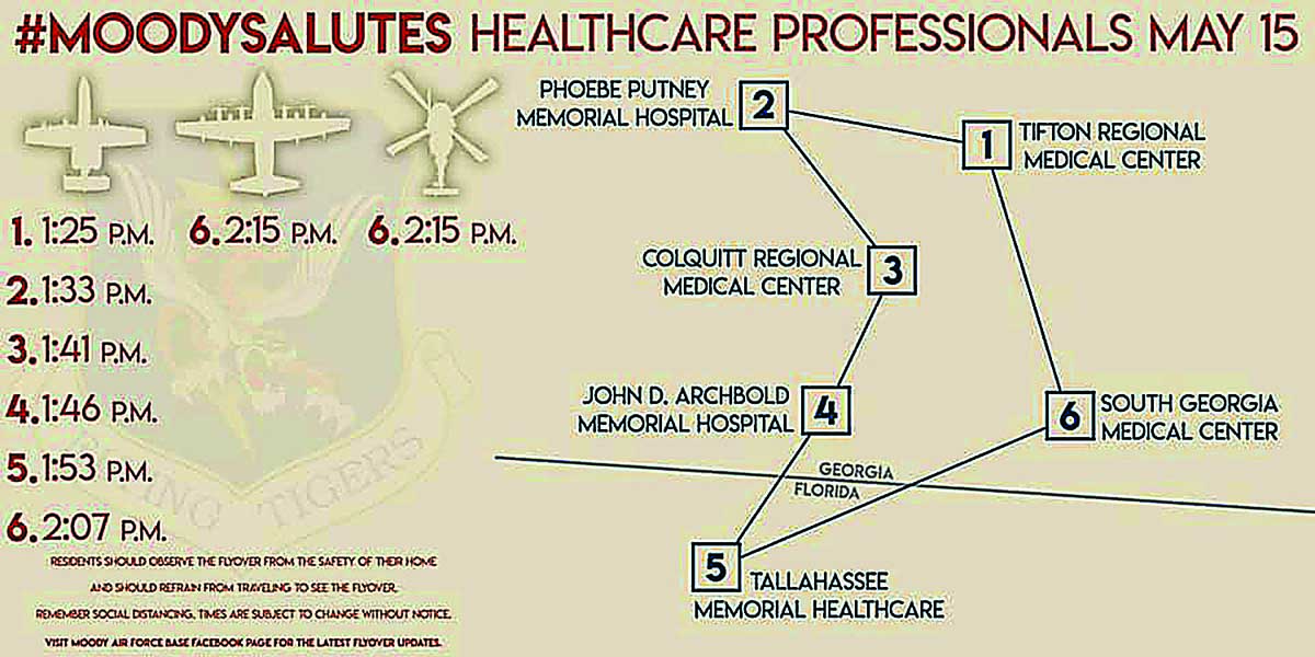 Air Force plans flyover to salute hospitals, medical personnel ...