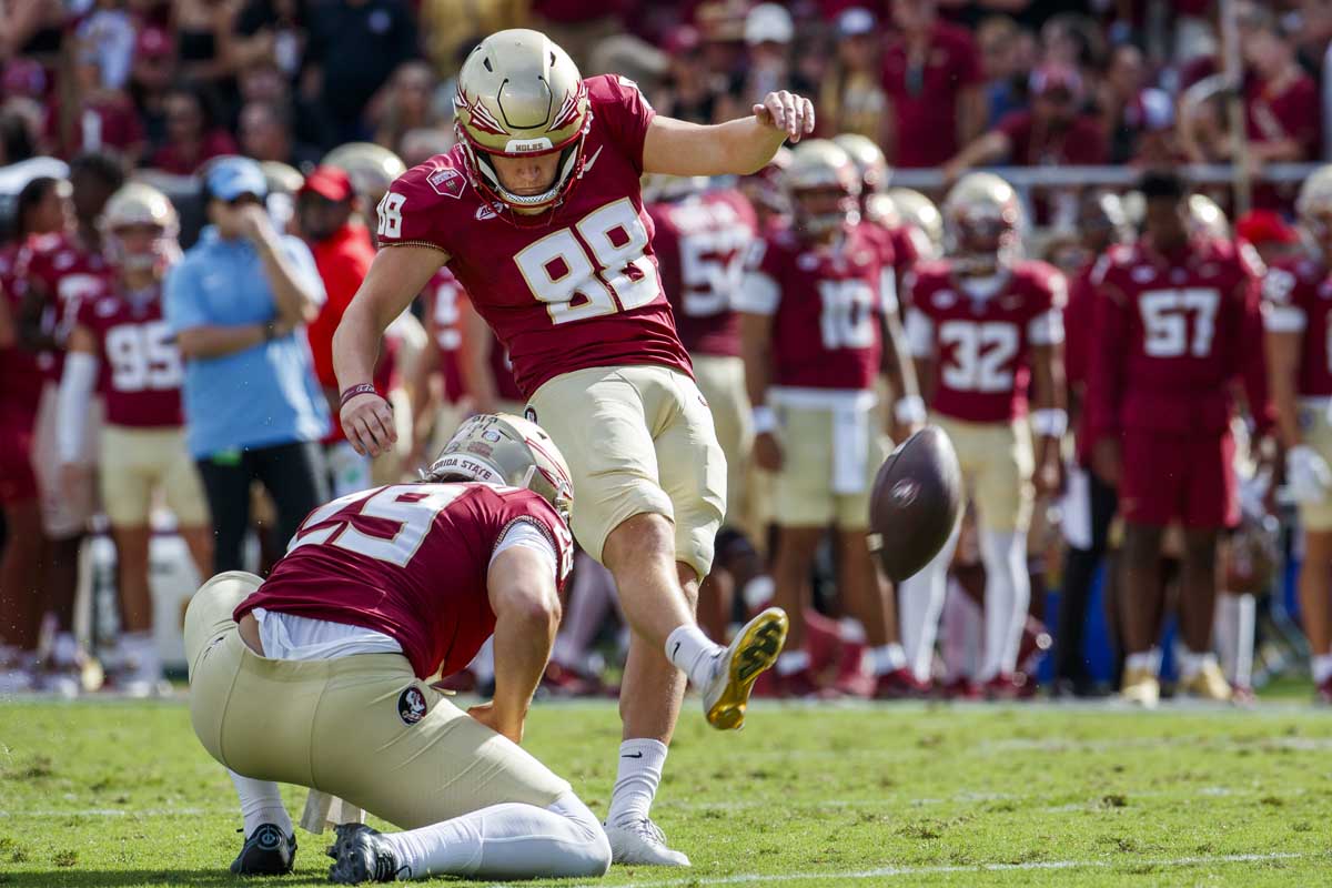 Notes column: Fitzgerald splitting the uprights for No. 4-ranked ...