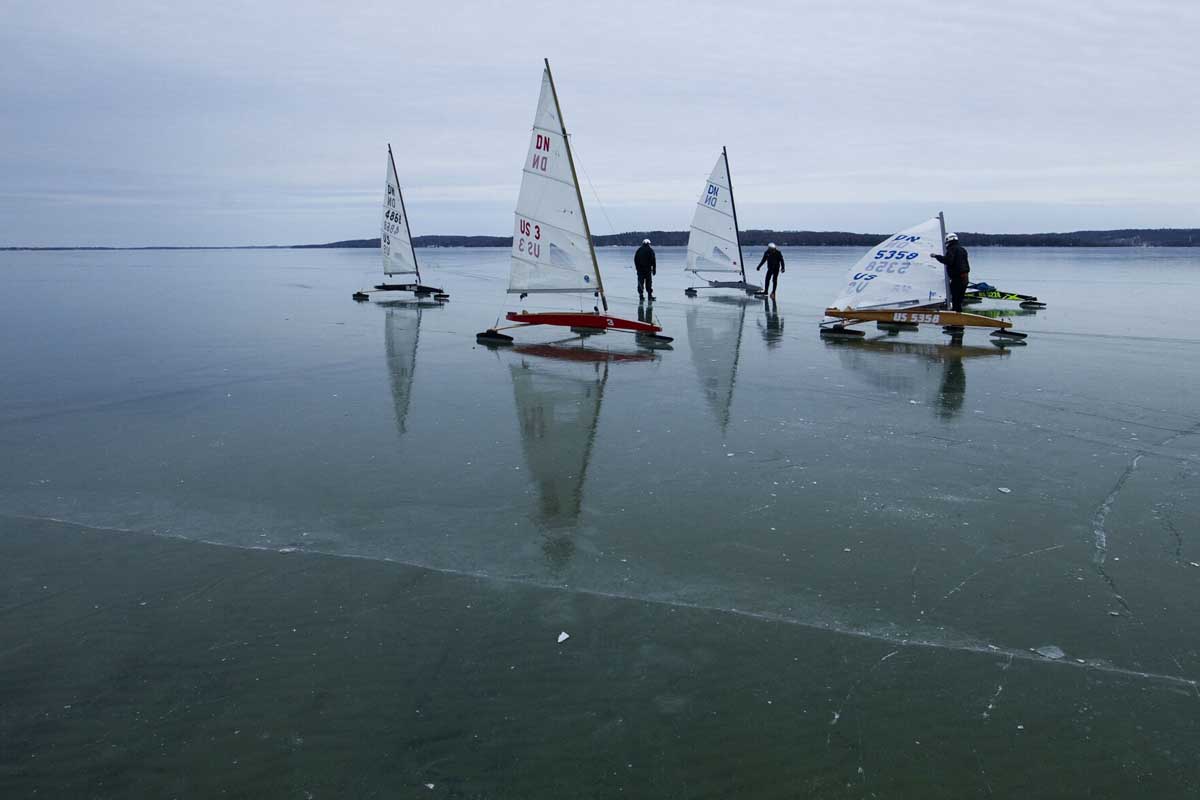 Fast & Frozen: Epic ice conditions for northern Michigan ice boaters ...