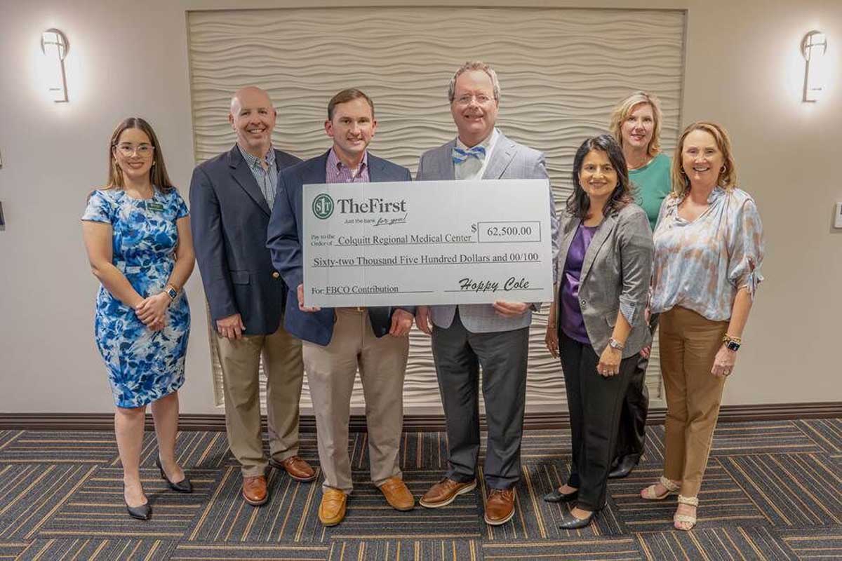 The First Bank donates $62,500 to Colquitt Regional | Moultrie Observer