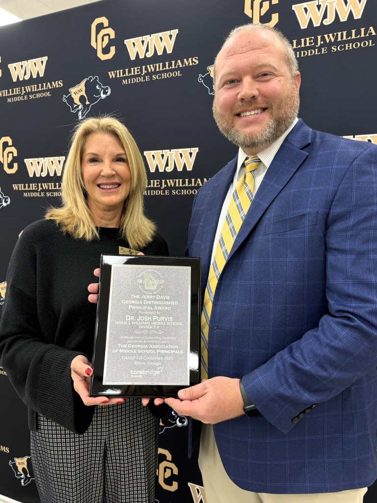 State organization recognizes Purvis as Middle School Principal of the ...